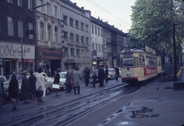 GERMAN TRAM KREFELD Old Strassenbahn Hauptbahnhof Route 5 30 4 64 With ...