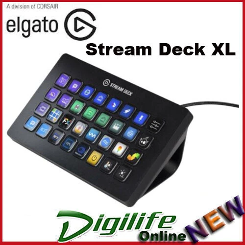 ELGATO STREAM DECK XL - 32 Programmable LCD Keys, 8x4 Grid, USB $300.56 ...