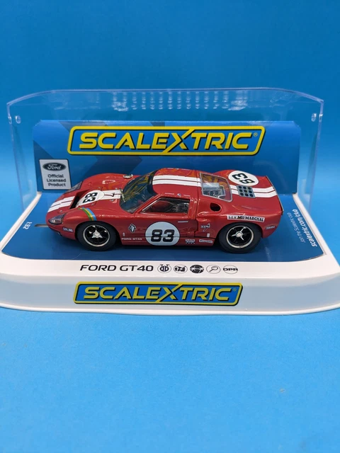 SCALEXTRIC C4152 FORD GT 40 Red No.83 £75.00 - PicClick UK