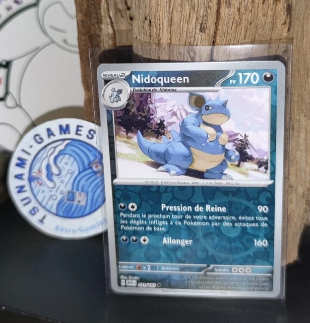 CARTE POKÉMON EV3.5 151 Fr : NIDOQUEEN Reverse 031/165 / Sous sleeve TBE EUR 1,00 - PicClick FR