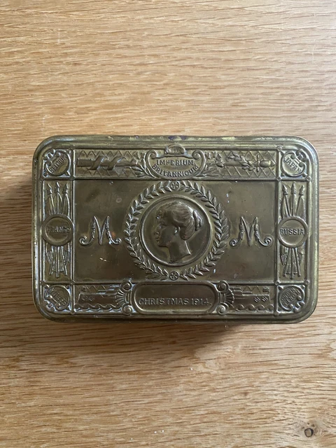 GENUINE WW1 PRINCESS Mary Christmas 1914 Brass Gift Box - Militaria £38 ...