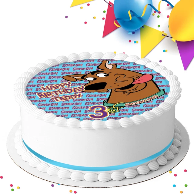 SCOOBY DOO PERSONALISED Birthday Edible Cake Topper & Cupcake Toppers ...