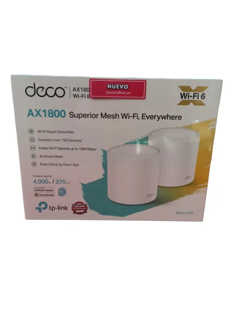 TP-LINK DECO AX1800 Sistema Wi-Fi 6 Mesh AI para Toda la Casa Blanco ...