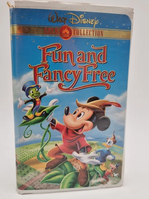 FUN AND FANCY Free ~ Walt Disney Gold Classic Collection VHS Mickey ...