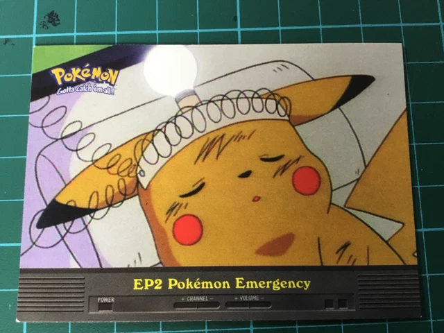 2000 TOPPS POKEMON EP2 Pokemon Emergency TV Animation Series 2 Blue ...