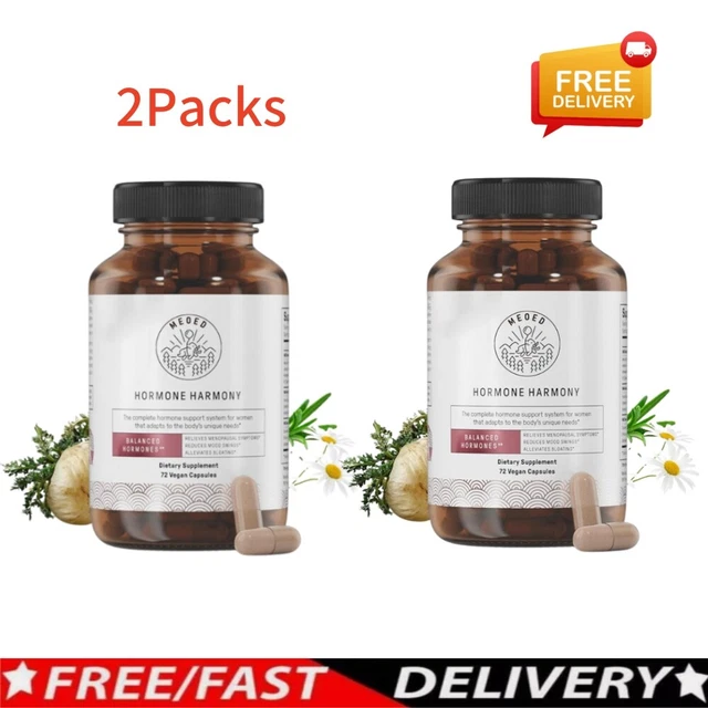 2 PACK HAPPY Mammoth Hormone Harmony Natural Hormonal Support for Women ...