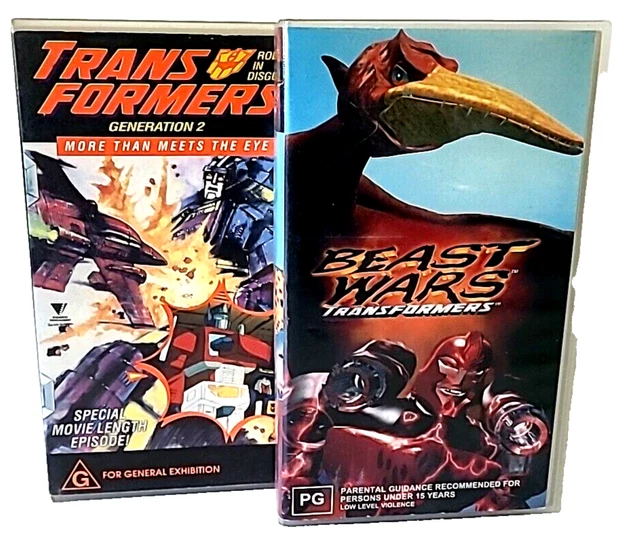2 X VHS Tapes Transformers Generation 2 Special Movie Length + Beast ...