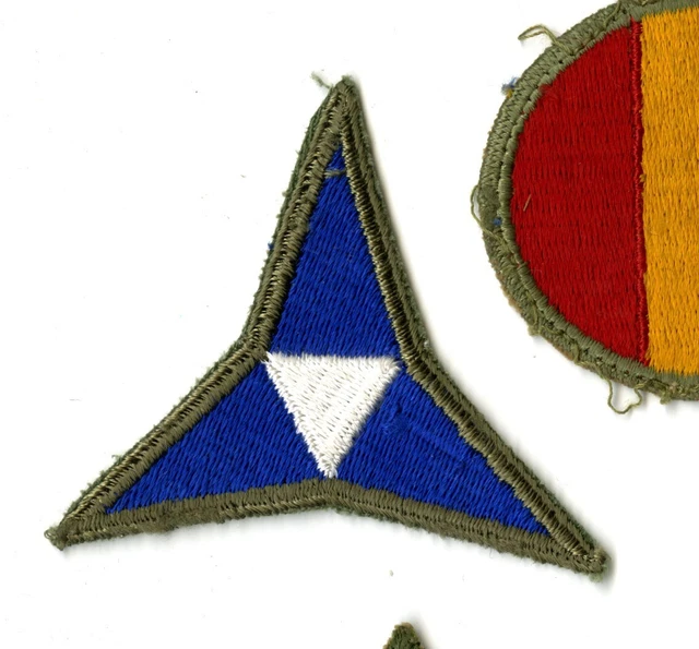 III CORPS OD Border White Back Patch WWII Vintage Europe France Red ...