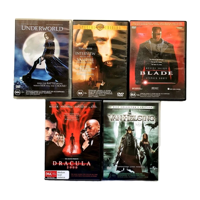 VAMPIRE DARK FANTASY 5 x Movie Bundle DVD Scifi, Action, Thriller ...