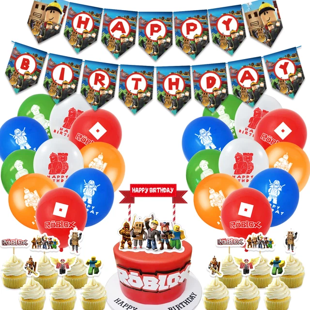 ROBLOX KINDERGEBURTSTAG PARTY Deko Set | Happy Birthday Girlanden ...
