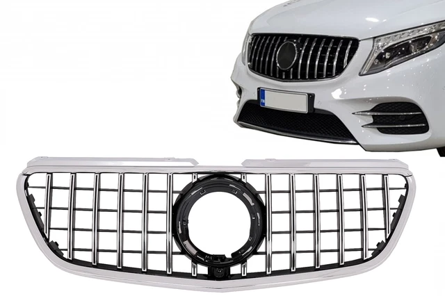 FRONT GRILLE FOR Mercedes Vito W447 2020+ GTR Panamericana Design Black ...