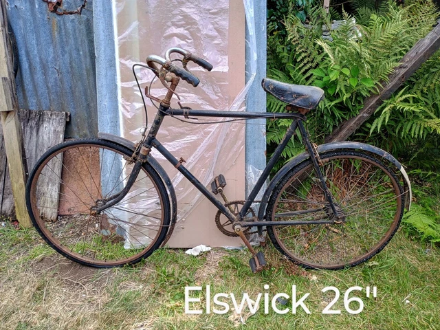 VINTAGE ELSWICK BICYCLE £10.00 - PicClick UK