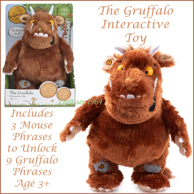 THE GRUFFALO INTERACTIVE Plush Toy NEW Unlock 9 Gruffalo Phrases ...