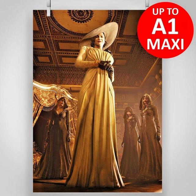 LADY DIMITRESCU RESIDENT EVIL VILLAGE 8 poster, large MAXI A1 A2 A3 EUR ...