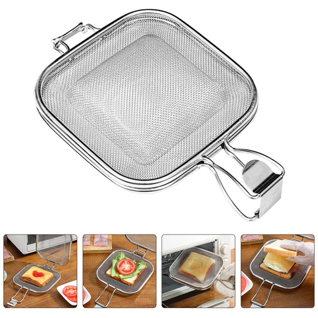 SANDWICH PRESSE MAKER Toast Cuisson Net Sandwich Grille-Pain Presseur ...