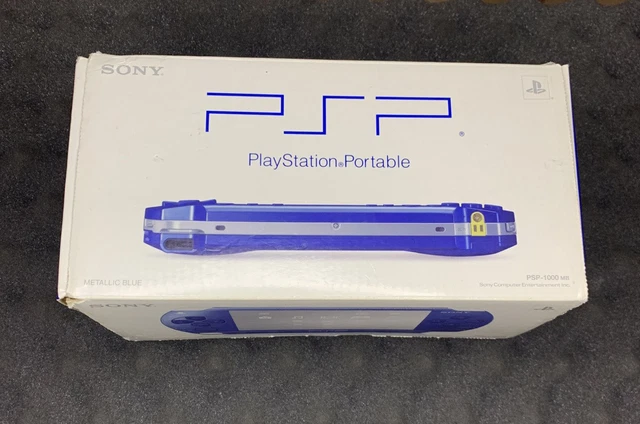 *VERY RARE* SONY PSP 1000 (Metallic Blue) Console Boxed - Full Set ...