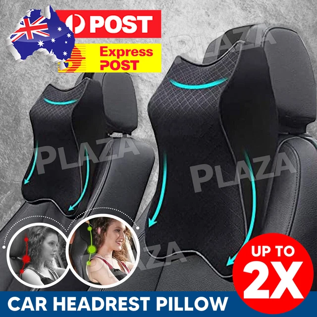 1/2X CAR SEAT Headrest Pad Memory Foam Pillow Head Neck Rest Support ...