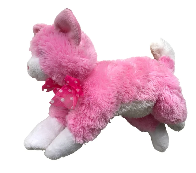 ANIMAL ALLEY TOYS R Us Pink Cat Kitten Soft Cuddly Toy £5.00 - PicClick UK