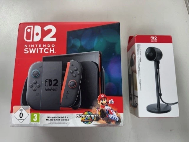 NINTENDO SWITCH 2 Console & Mario Kart World Bundle WITH CAMERA *NEW ...