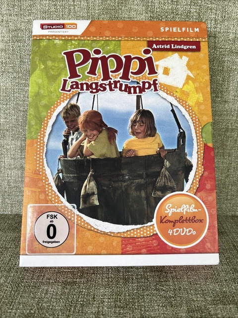 ASTRID LINDGREN: PIPPI Langstrumpf - Spielfilm-Komplettbox [4 DVDs] EUR ...