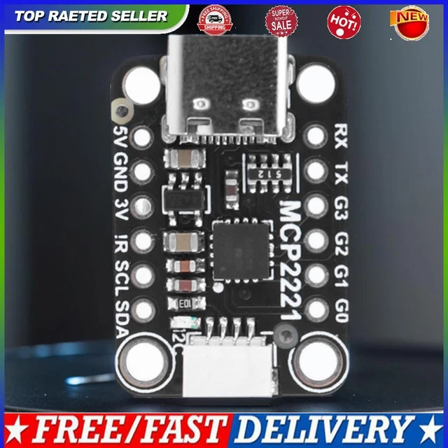 MCP2221A USB TO GPIO Adapter ADC I2C USB To GPIO Converter for Stemma QT/Qwiic £10.19 - PicClick UK