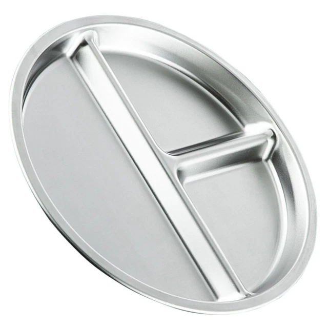 PORTION CONTROL PLATE Divided Dinner Tray Canteen Divided Tray Food ...
