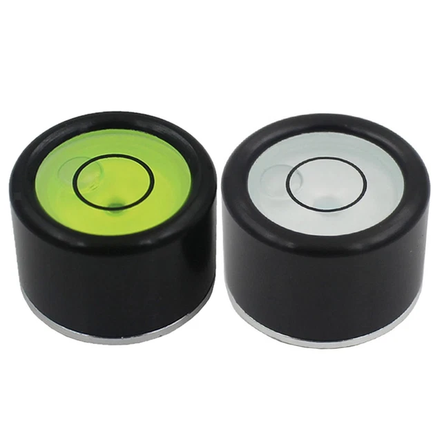 ROUND BUBBLE LEVEL Circular Horizontal Leveling Accuracy Protractor ...