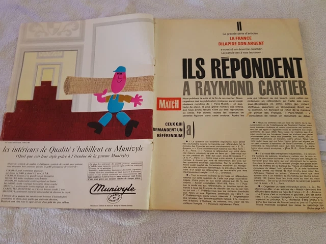 PARIS MATCH N°789 23/05/1964 Deneuve Colombey Hassi-Messaoud Macqueen ...