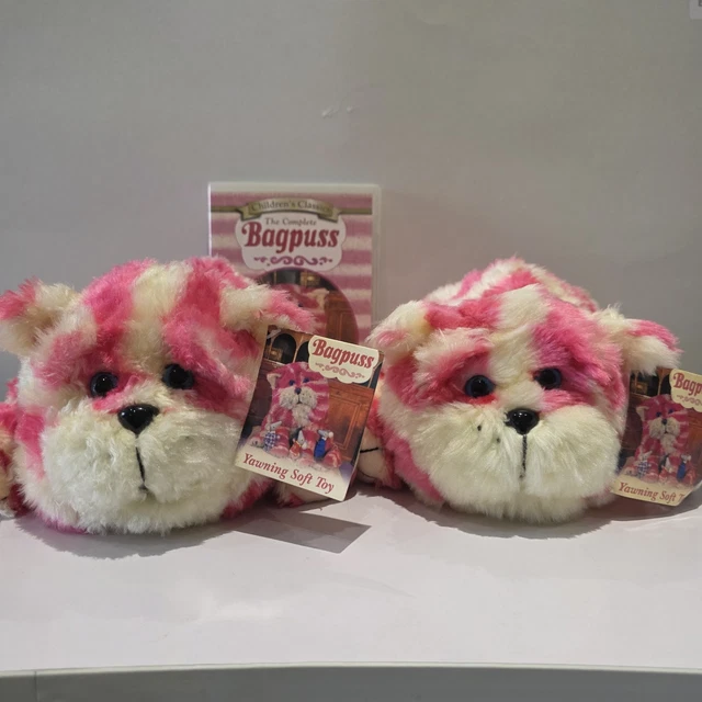 BAGPUSS CAT ORIGINAL YAWNING ( FULLY WORKING) soft toy Golden Bear With ...