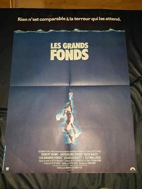 AFFICHE DE CINÉMA d'époque du film: LES GRANDS FONDS de 1977 (60x80cm) EUR 10,00 - PicClick IT