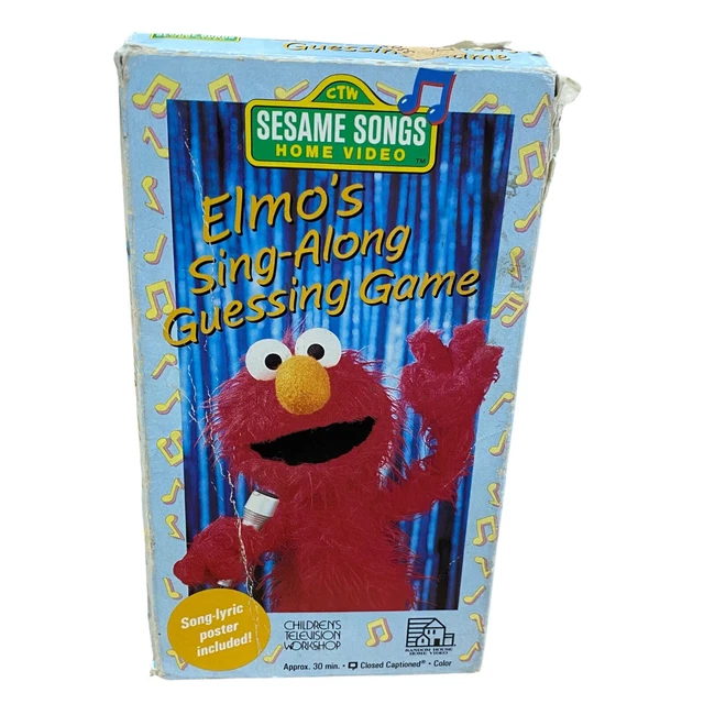 SESAME SONGS ELMO'S Sing-Along Guessing Game Vhs Tape No Poster EUR 8 ...