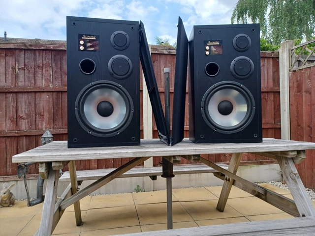 LARGE LOUDSPEAKERS, BLACK, 125 Watt (RMS), 12" Woofer in great ...