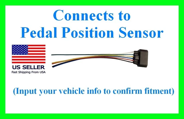 ACCELERATOR PEDAL SENSOR Throttle Connector Pigtail Plug Wiring TPS ...