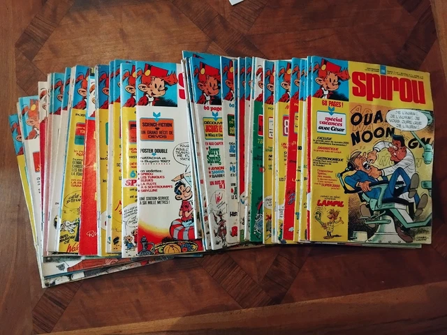 LOT DE MAGASINES SPIROU.47 N° de 08.1975 à 08.1976 voir détails EUR 50,00 - PicClick IT