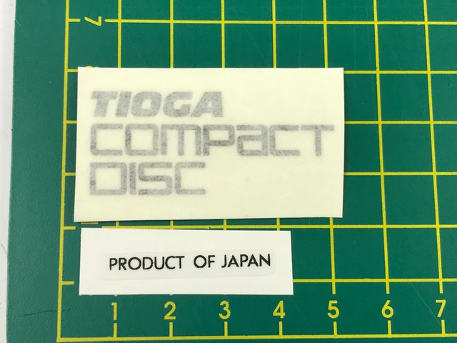 OLD SCHOOL BMX decals stickers, Tioga compact disc rub on and black on ...