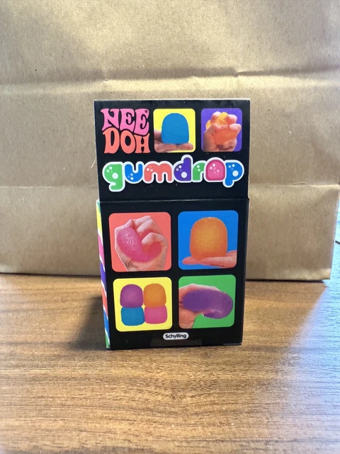 BRAND NEW SCHYLLING Needoh Gumdrop Purple Squishy Stress Ball Nee Doh ...