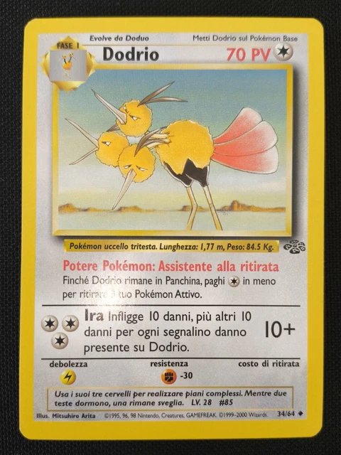 CARTE POKÉMON - Dodrio #34/64 Wizard - set Jungle EUR 6,99 - PicClick IT
