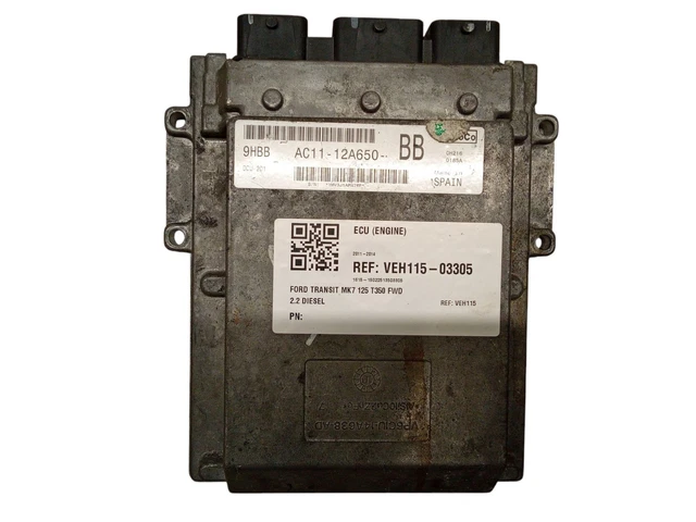 FORD TRANSIT MK7 Engine Control Module Ecu 2.2 Diesel Ac11-12A650-Bb £59.00 - PicClick UK