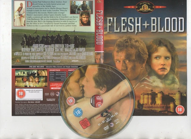 FLESH AND BLOOD ~Rutger Hauer / Jennifer Jason Leigh~ **OOP UK Region 2 ...