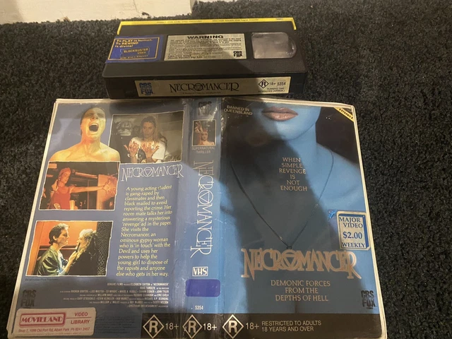 RARE/ NECROMANCER VHS/ R-rated Cbs/fox Horror Video £31.70 - PicClick UK