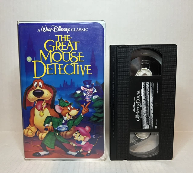 VTG THE GREAT Mouse Detective VHS 1992 Walt Disney Classic Black ...