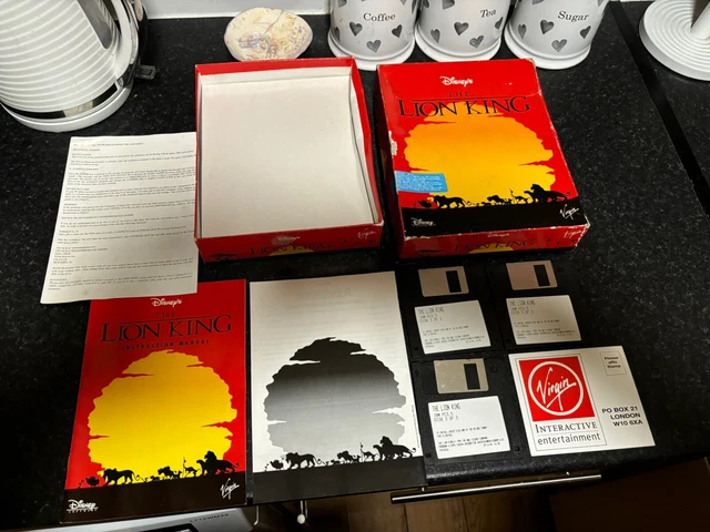DISNEY'S THE LION King IBM PC Floppy Disc 3.5'' Big Box Computer Game £ ...