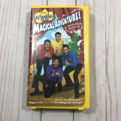 The Wiggles Magical Adventure Vhs A Wiggly Movie 16 Songs Yellow