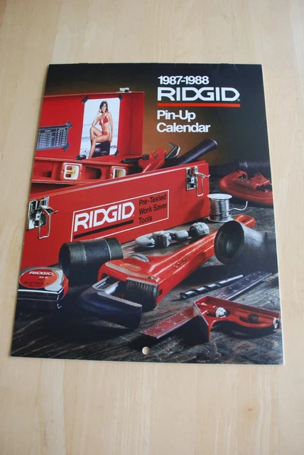 RARE COLOUR RIDGID Pin-Up 1987-1988 glamour wall Calendar in very good ...