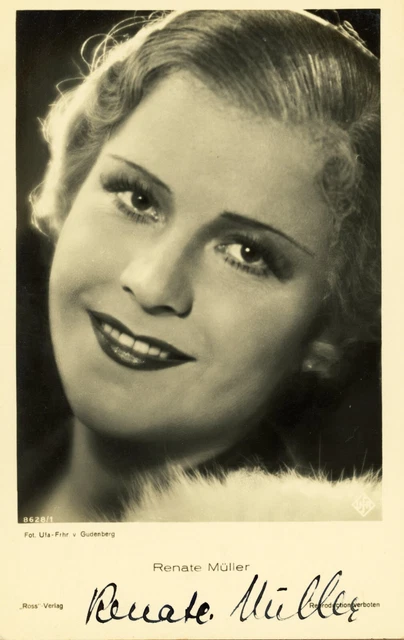 RENATE MÜLLER (1906-1937) Autogramm auf Ross Verlag karte. EUR 40,00 ...