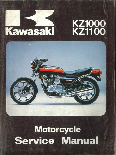 KAWASAKI MOTORCYCLE KZ1000 KZ1100 (Many models see 2nd picture) Workshop Manual £40.00 - PicClick UK