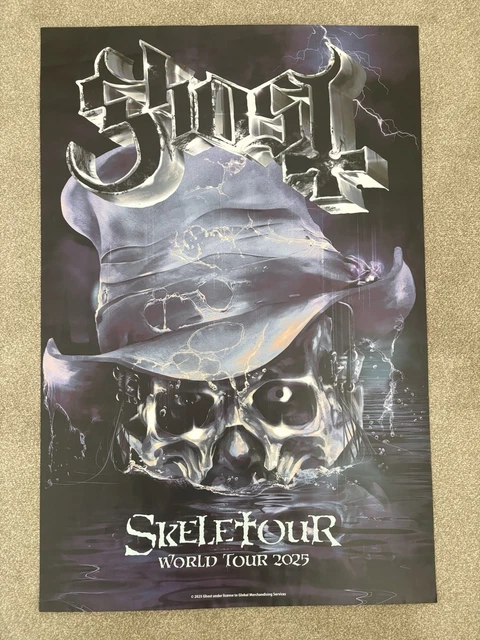 GHOST POSTER SKELETOUR 2025 World Tour - Size A1 £30.00 - PicClick UK