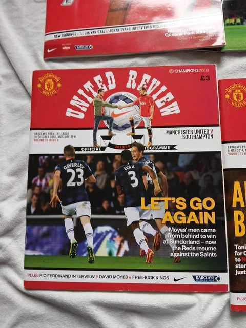 6 UNITED REVIEW Manchester United Football Programmes £3.31 - PicClick UK