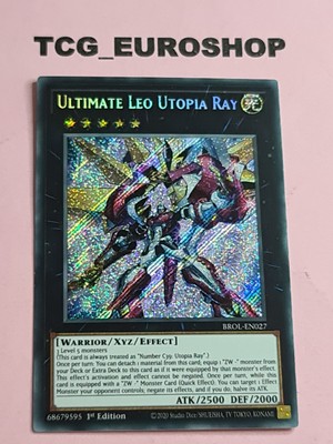 ULTIMATE LEO UTOPIA Ray Yugioh Brol 2021 Secret Rare English Nm 11 £1. ...