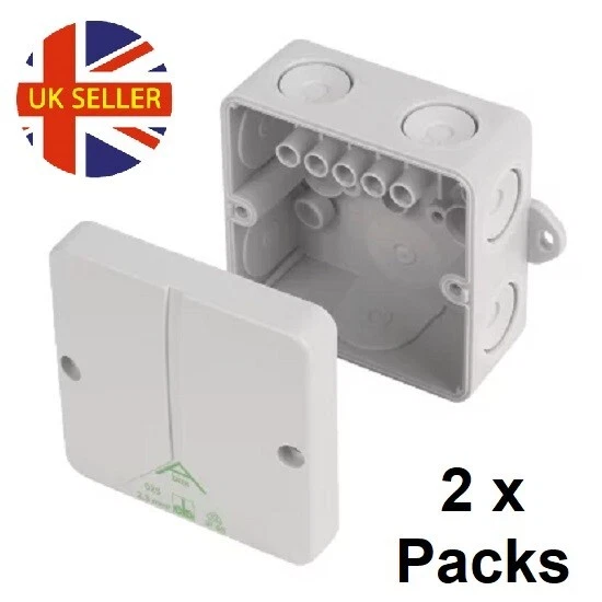 CED IP65 24A 5-Terminal Weatherproof Outdoor Adaptable Box - 2 Pack £15 ...